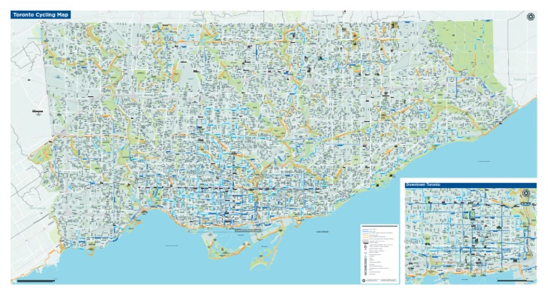 9540 Toronto Cycling Map 2022 Digital | PDF
