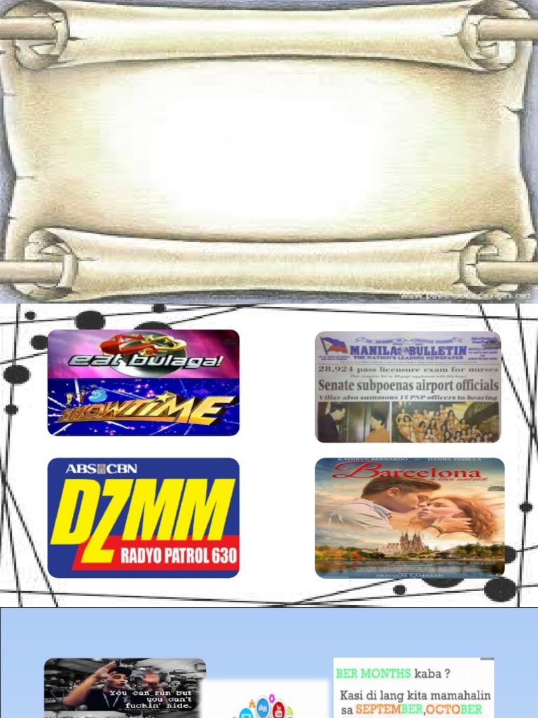 1-3 Mga Sitwasyong Pangwika Sa Radyo at Telebisyon, Social Media ...