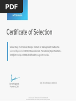 Fullstack Developer Internship Completion Certificate | PDF