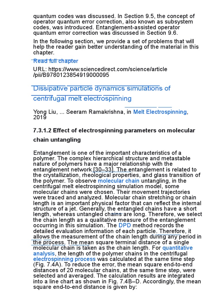 Dissipative Particle Dynamics Simulations of Centrifugal Melt Electrospinning | Download Free ...