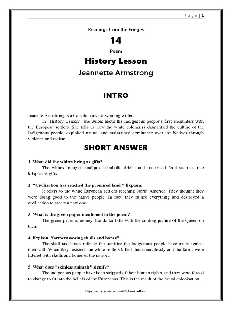 History Lesson COMPLETE NOTES | PDF | Colonization | European ...