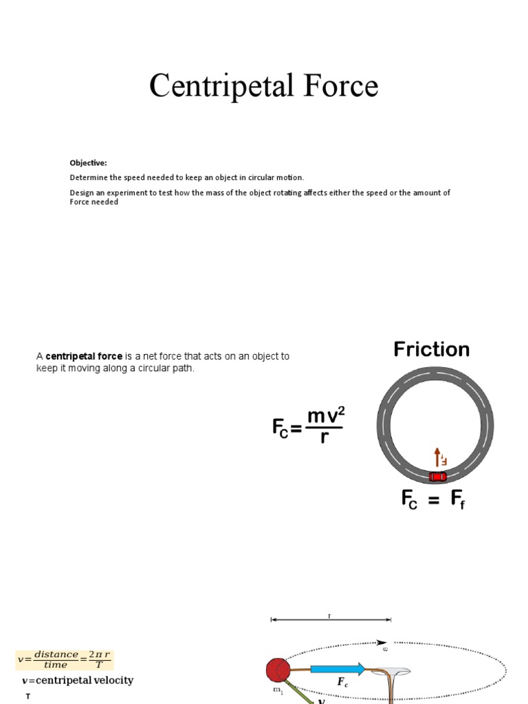 Centripetal Force | PDF