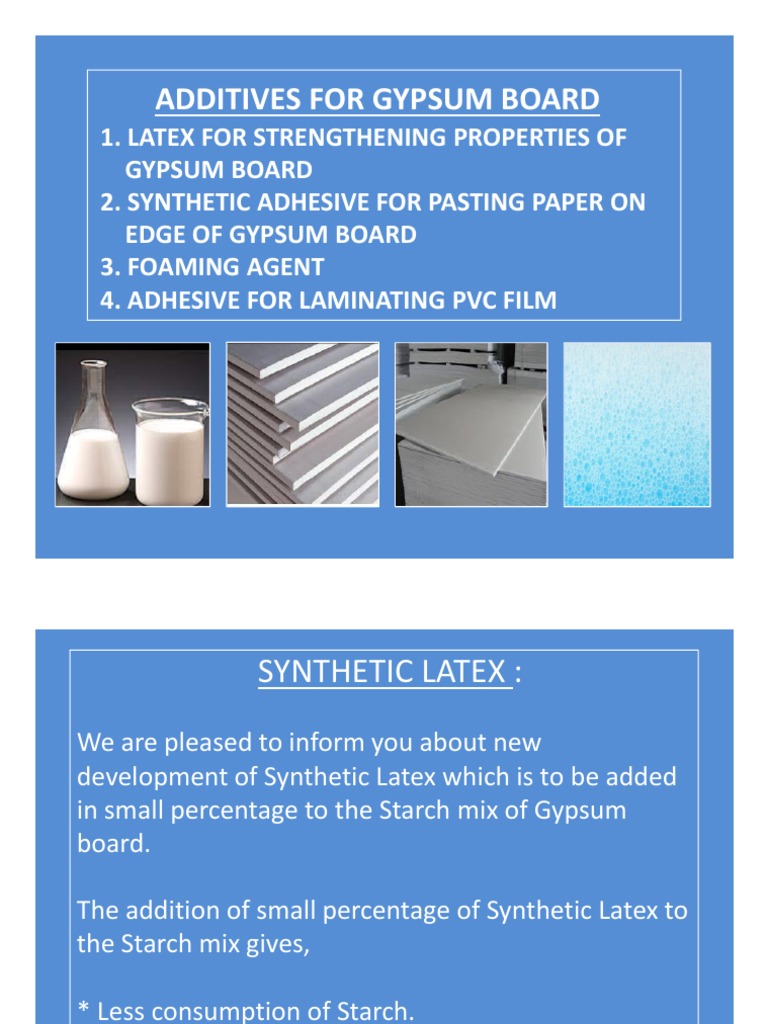 additives-for-gypsum-board | PDF