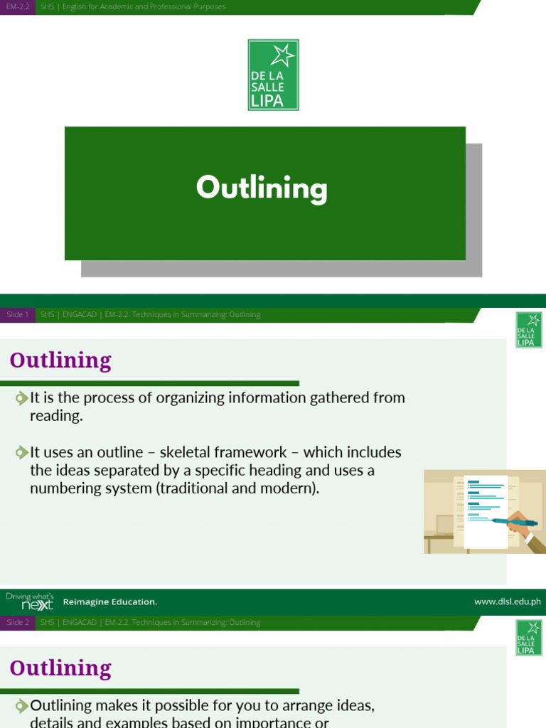 EM-2.2. Outlining | PDF