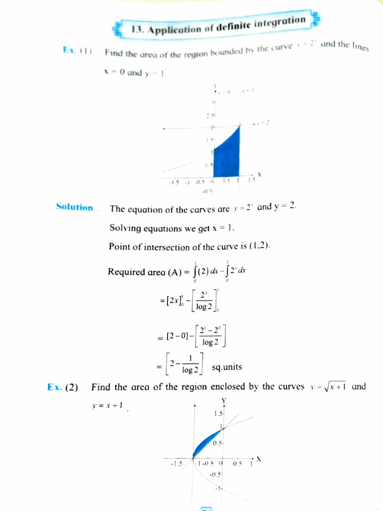 Application of Definite Integration-Practical | PDF | Area | Euclidean Plane Geometry