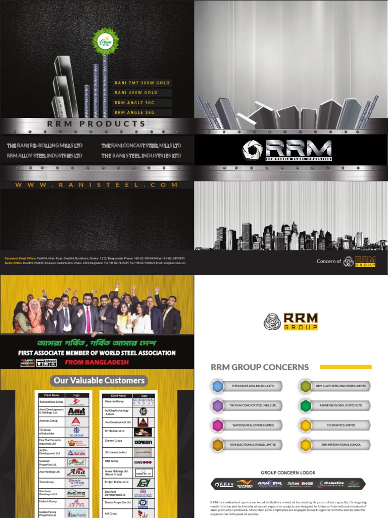 RRM Group Brochure 2017 | PDF | Strength Of Materials | Steel