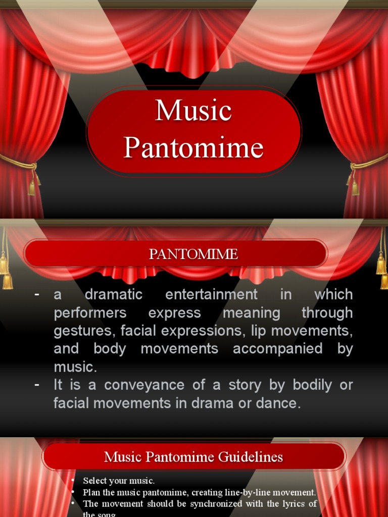 Music Pantomime | PDF | Gesture | Performing Arts