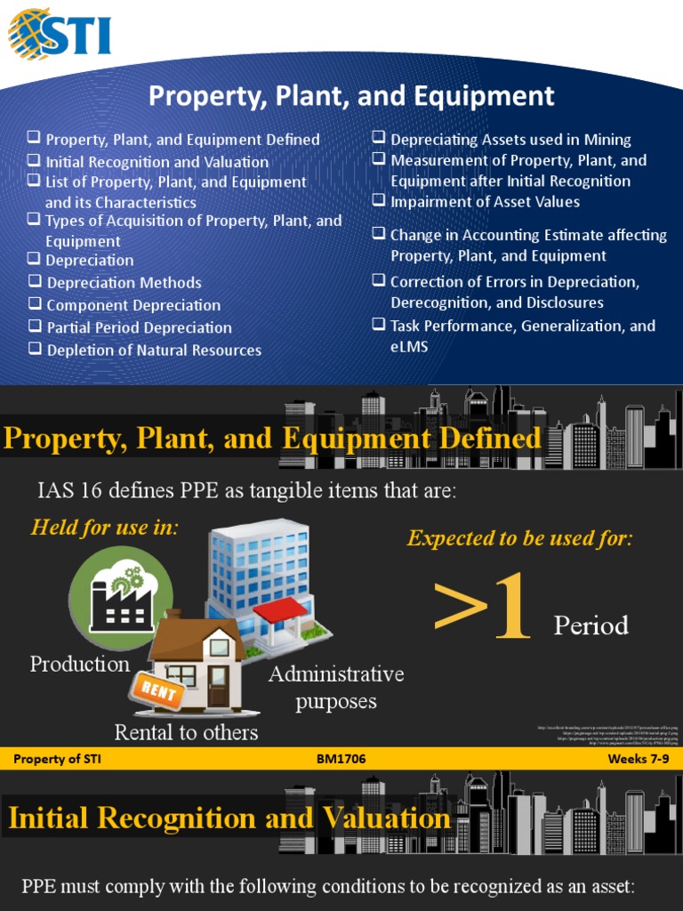 Plant Property and Equipment - Part 1 - PW - CWR | PDF | Depreciation ...