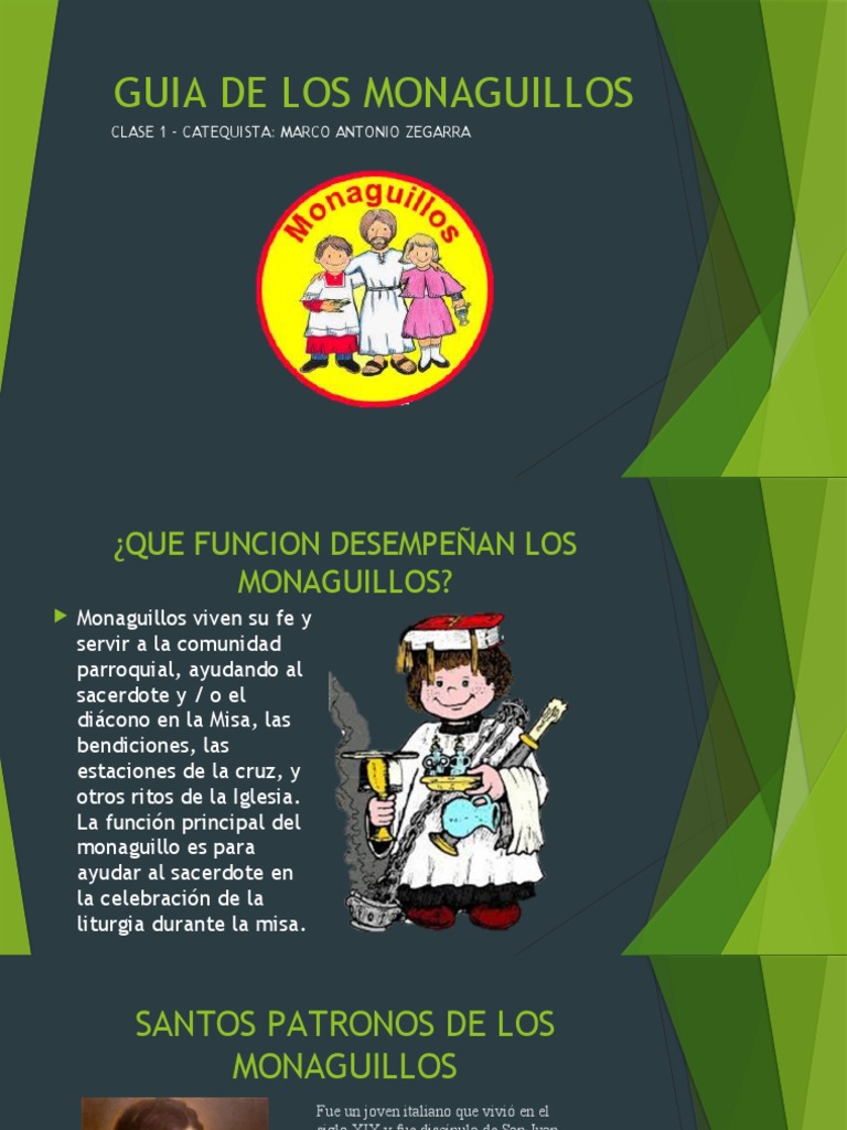 Clase 1 de Los Monaguillos | PDF | eucaristía | Altar