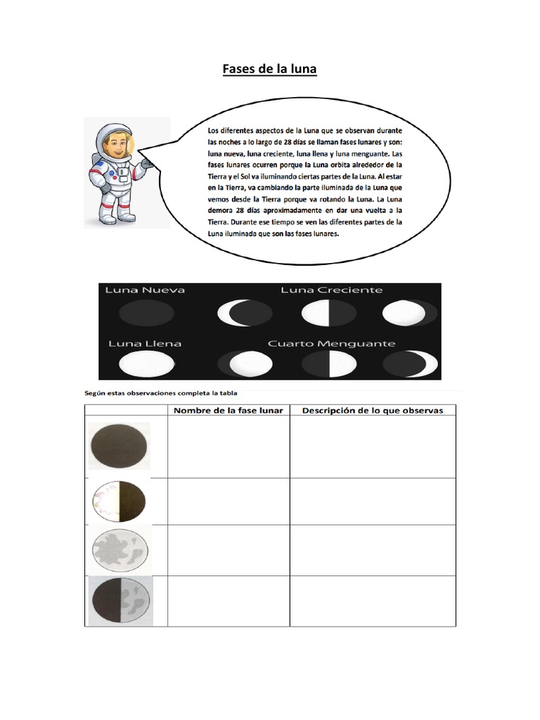 Fases de La Luna PDF - 230807 - 085102 | PDF
