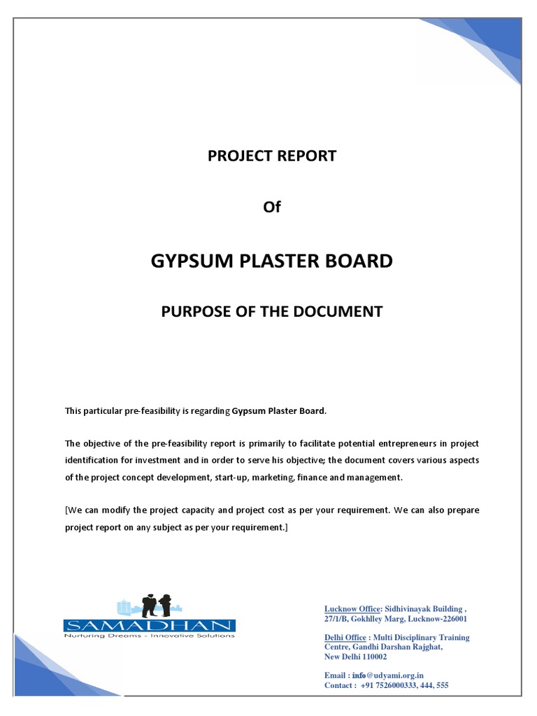 Gypsum Plaster Board | PDF | Drywall | Financial Economics