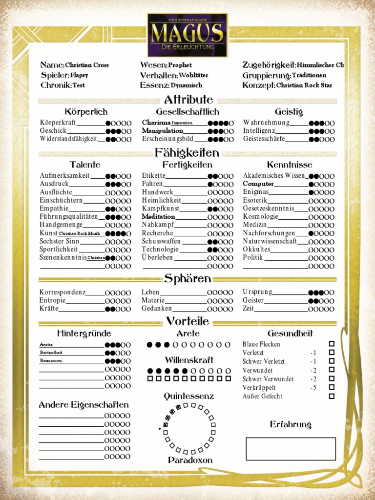 M20 1-Page Interactive German - PDF Test | PDF