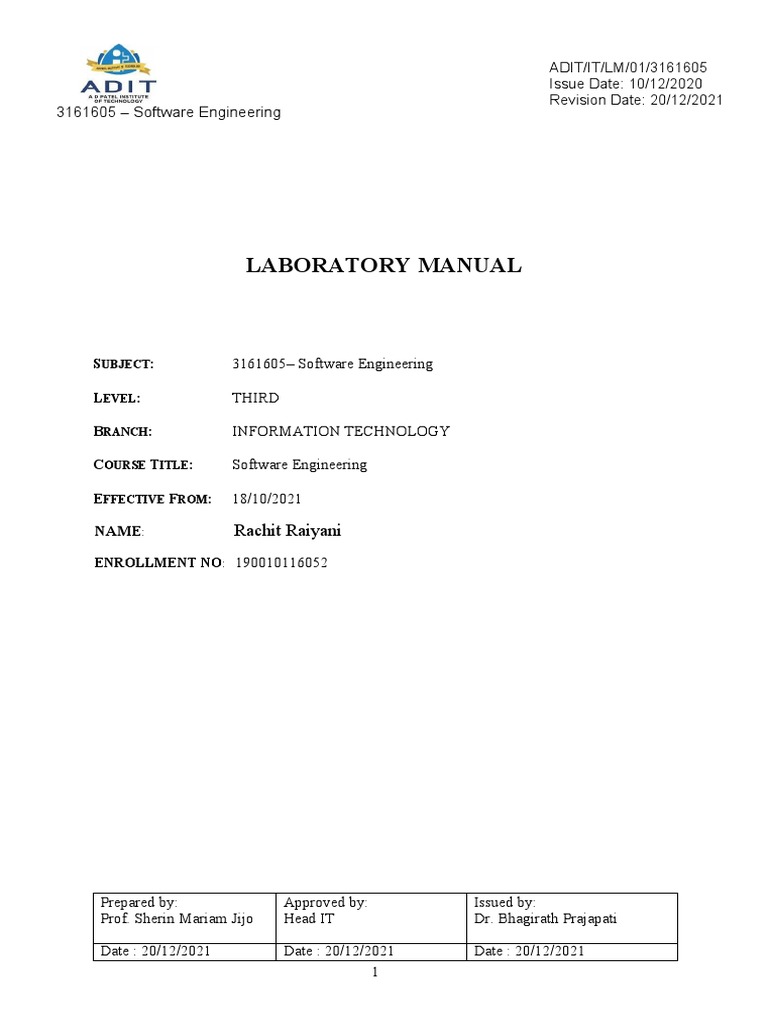 SE Lab Manual | PDF | Use Case | User (Computing) SE Lab Manual | PDF | Use Case | User (Computing)