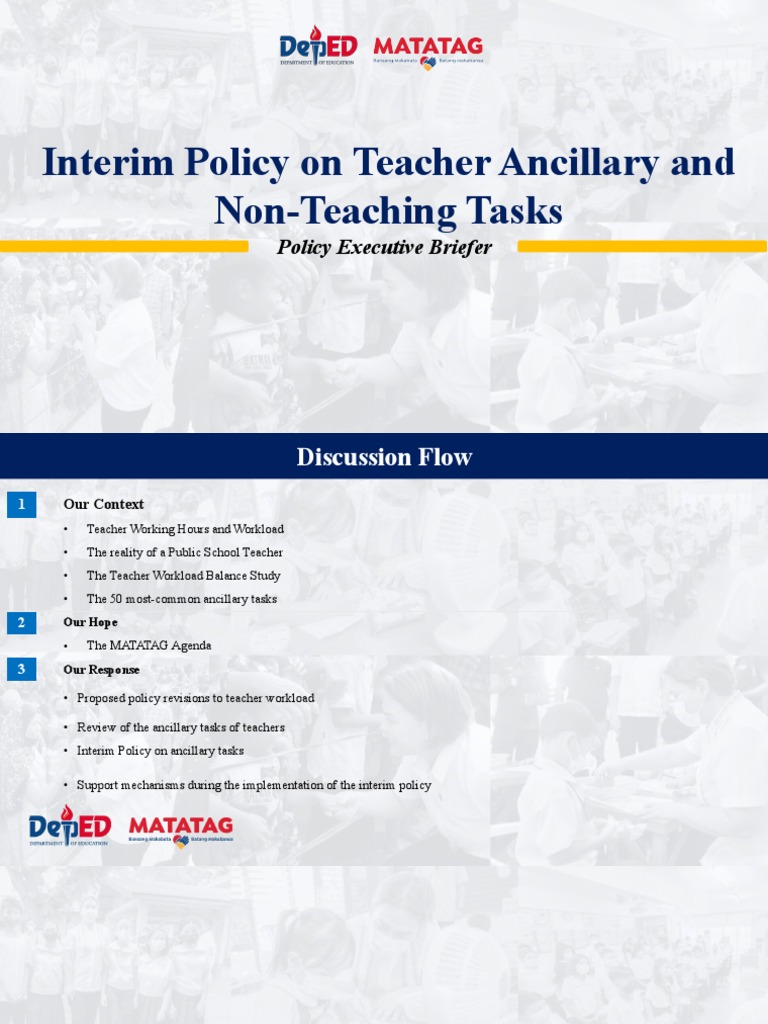 DepEd Policy on Teacher Ancillary Tasks | PDF | Teachers | Lesson Plan
