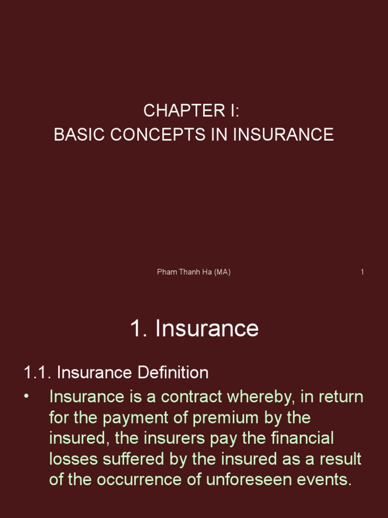 Principles of Insurance - Revised 1 | PDF | Insurance | Reinsurance