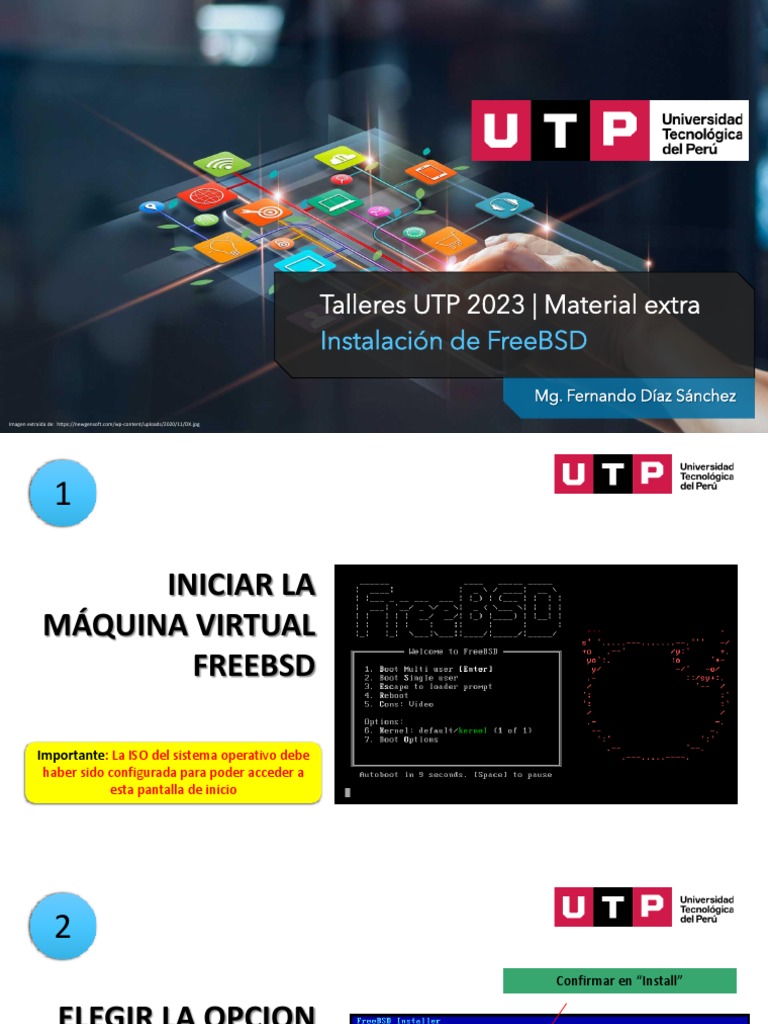 03 Tutorial Instalacion FreeBSD | PDF | Teclado | Dirección IP