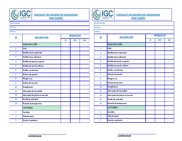 Checklist de Fusion | PDF | Bienes manufacturados | Materiales