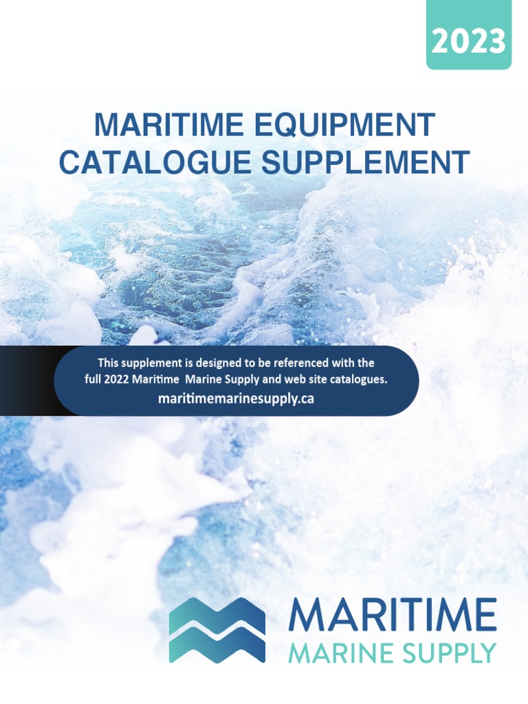 Maritime Marine Supply Supplement 2023 PDF Snorkeling Knife