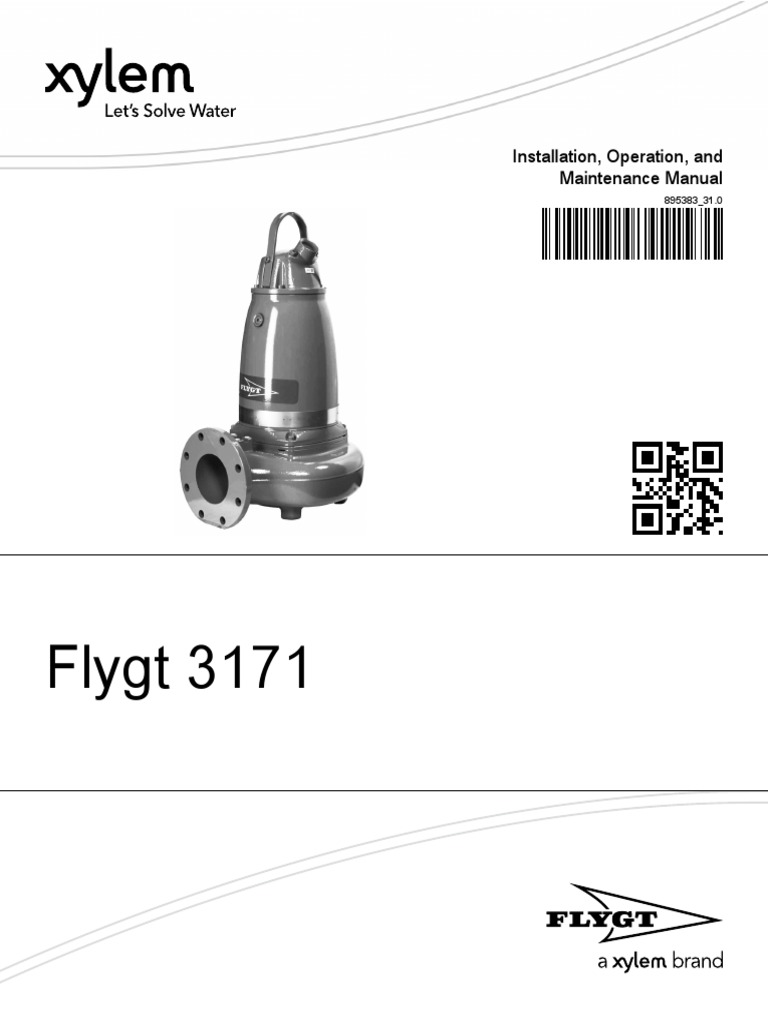 Flygt 3171 Installation, Operation, and Maintenance Manual | PDF | Pump ...
