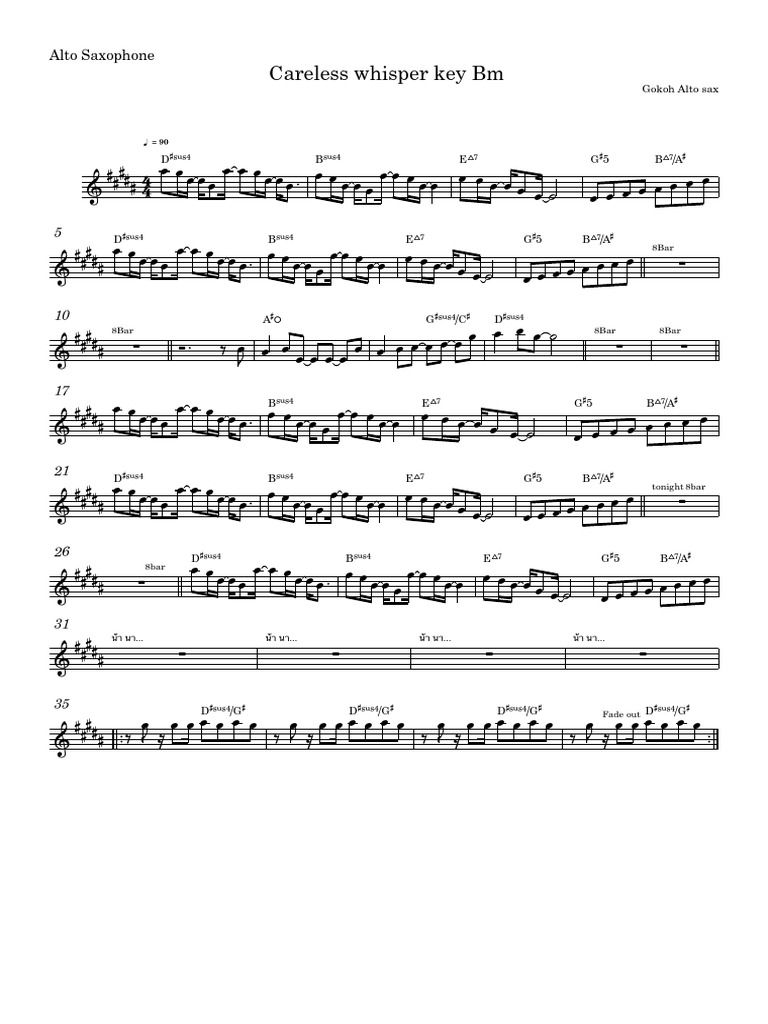 Careless Whisper Key BM | PDF