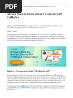 How To Find Tcode For SPRO IMG Path | PDF