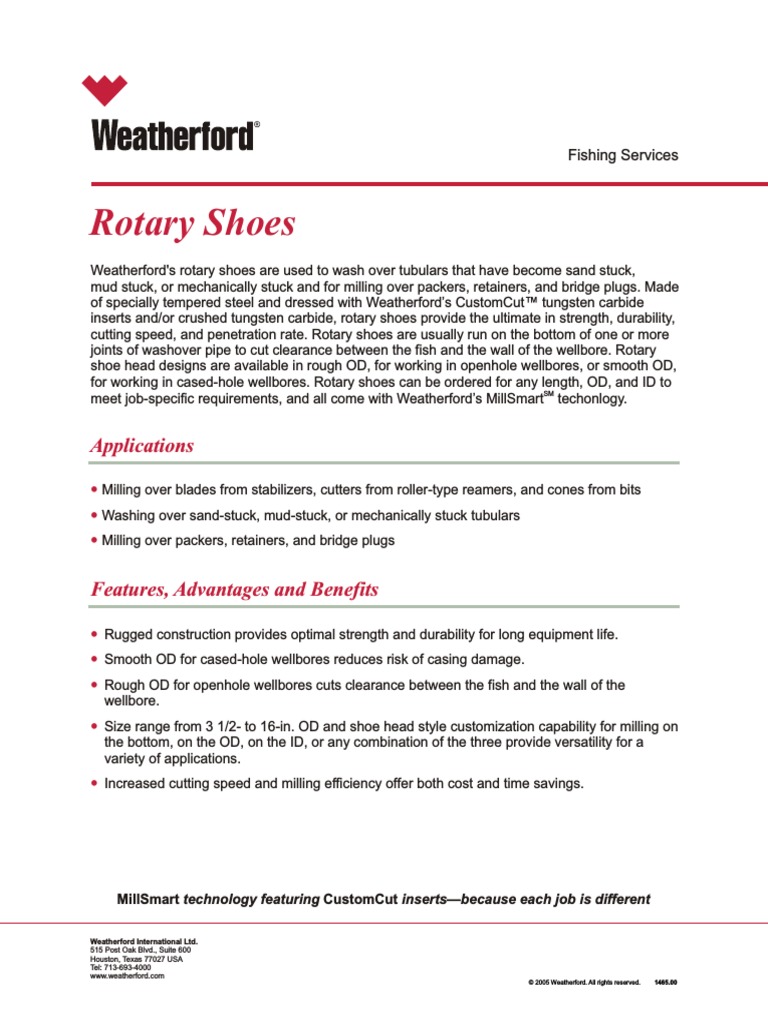 Rotary Shoe Assembely | PDF | Casing (Borehole) | Building Materials