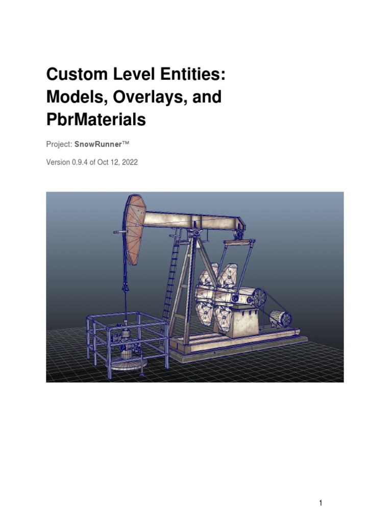 Custom Level Entities Models Overlays and PbrMaterials | PDF