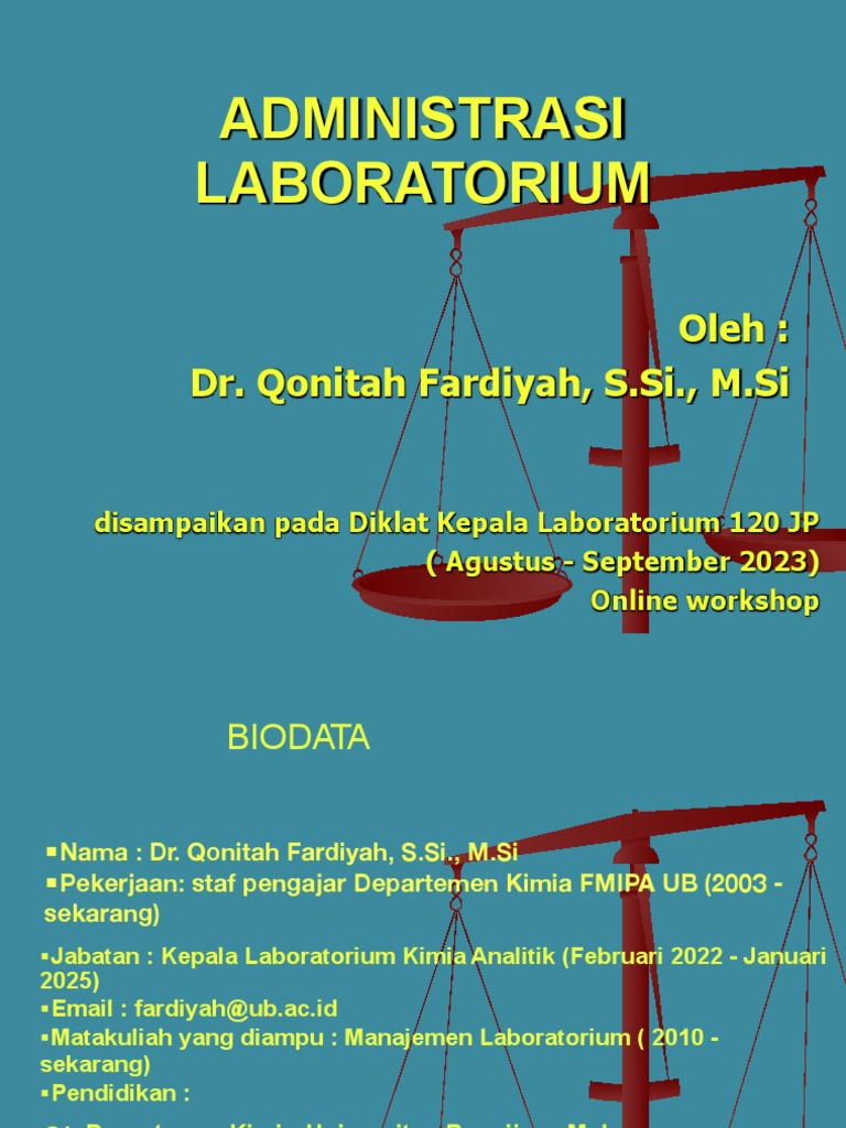 03 Administrasi Laboratorium - 07082023 | PDF