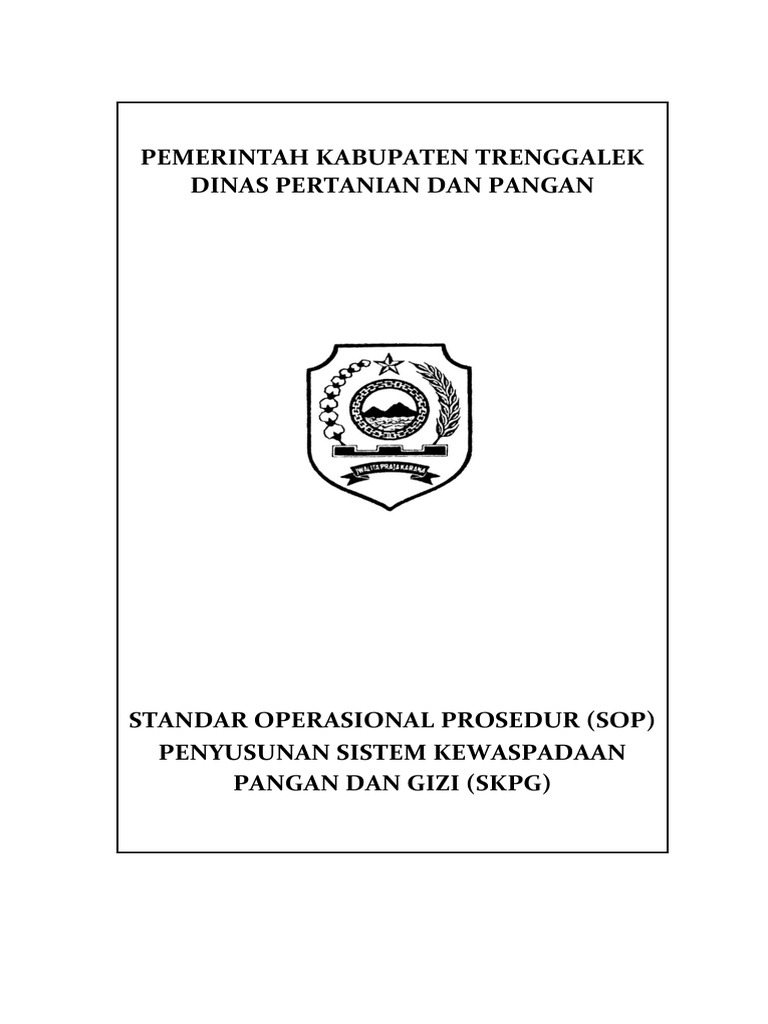 SOP Penyusunan SKPG Trenggalek | PDF