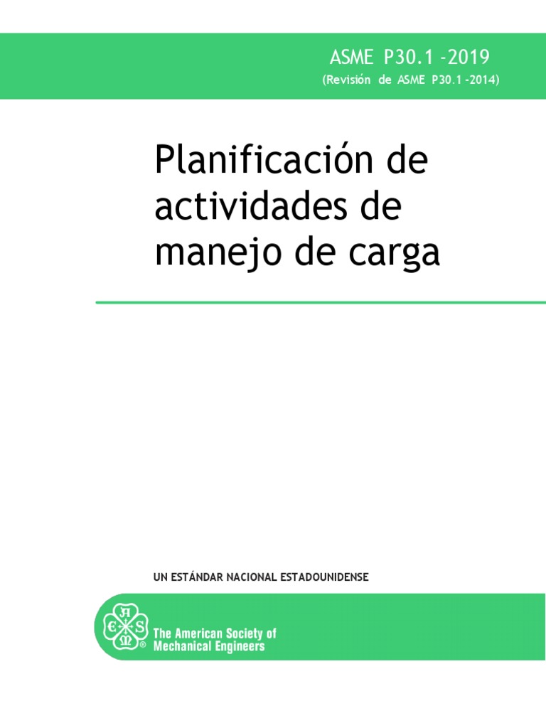 ASME P30.1 (2019) en Español | PDF | Planificación | Relámpago