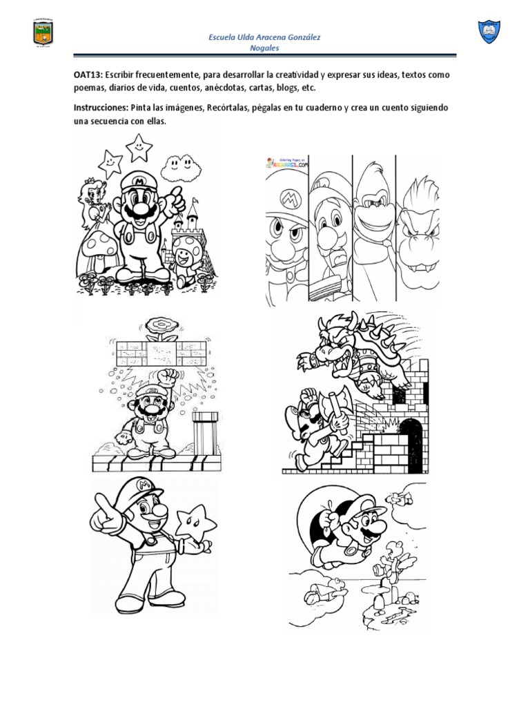 Imagenes Cuento Mario Bros | PDF