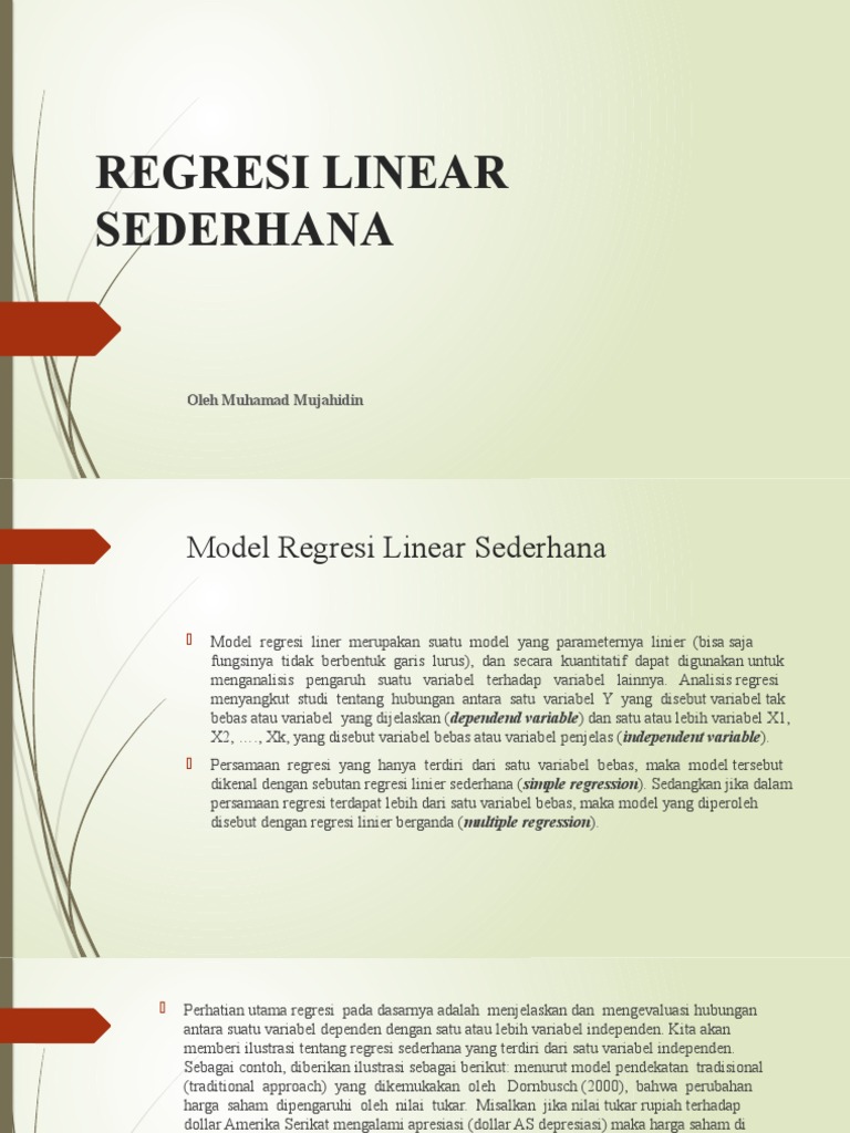 Praktikum Ekonometrika - Regresi Linear Sederhana | PDF