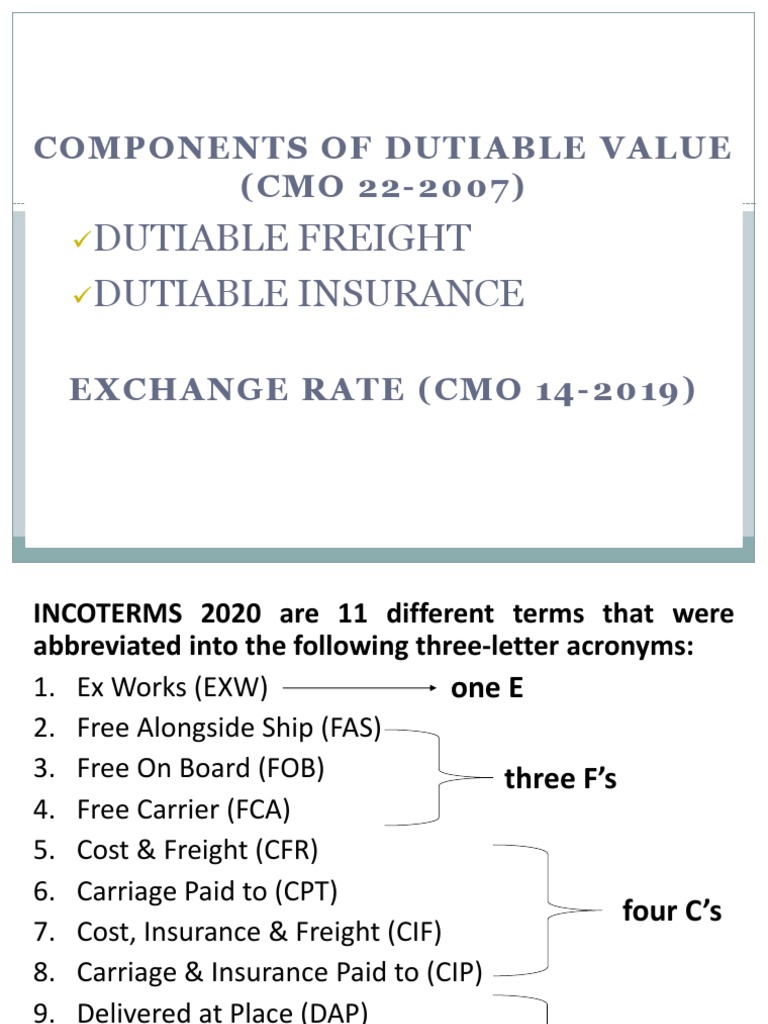 Dutiable Freight | PDF | Transport | Freight Transport