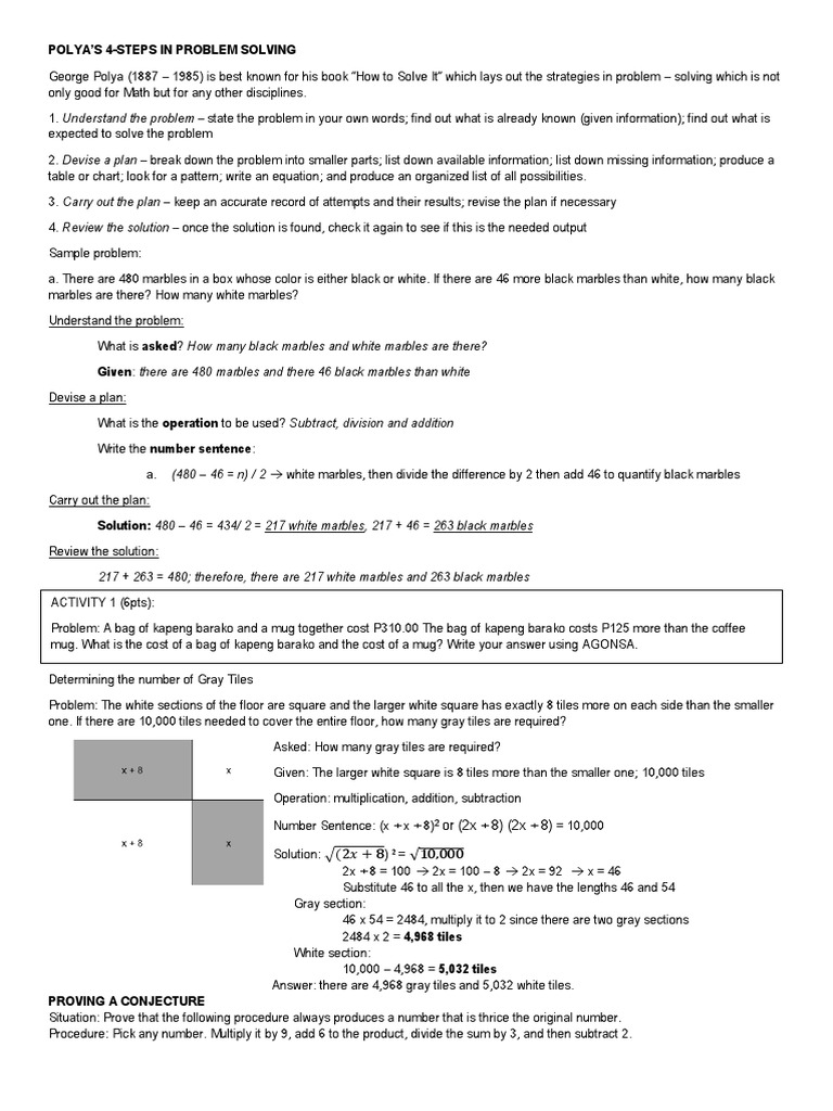 Problem Solving | PDF