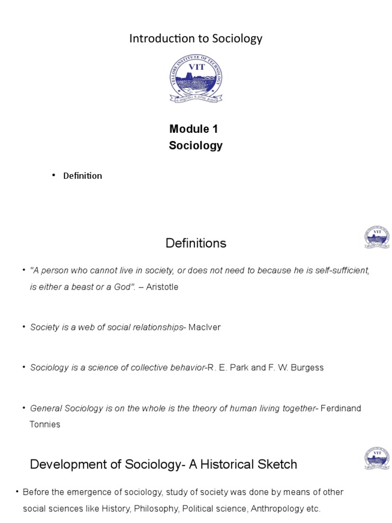 Module 1 Lecture 1 | PDF | Sociology | French Revolution