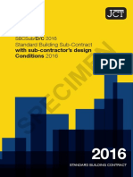 JCT Design and Build Sub-Contract Agreement 2016 | PDF