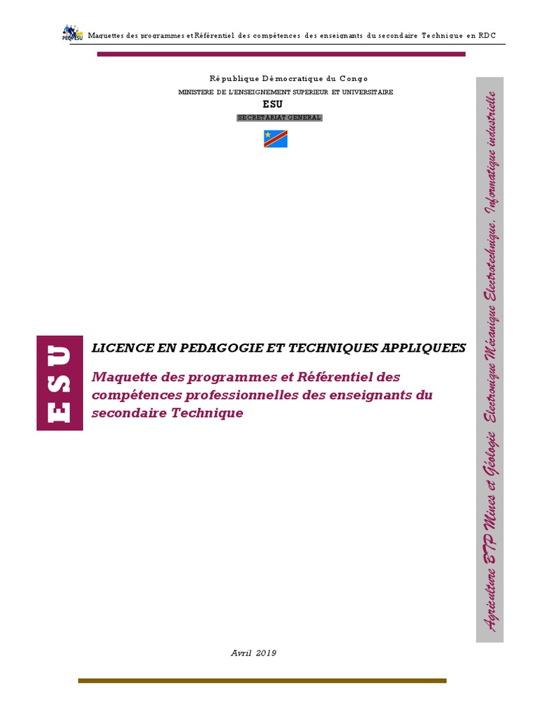 Maquette Publique ISPT-1 | PDF | Enseignement | Enseignants
