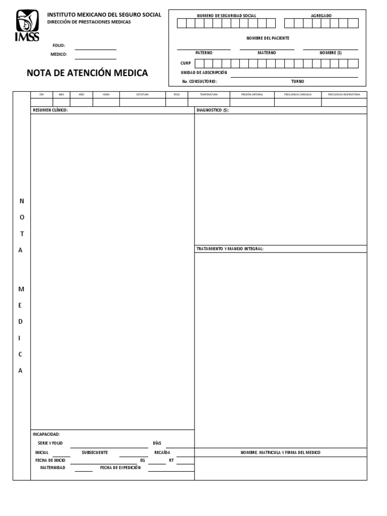Nota Medica | PDF