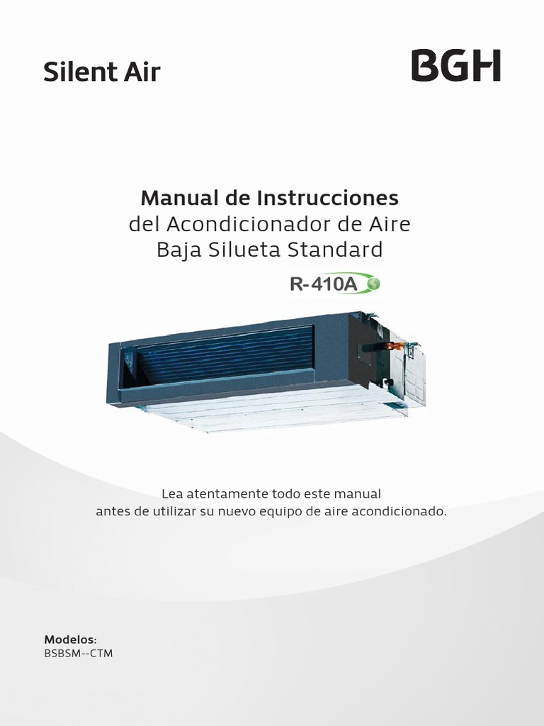 Baja Silueta On-Off BGH | PDF | Aire acondicionado | Bomba