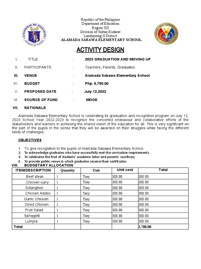 2023 Graduation and Moving Up Program | PDF