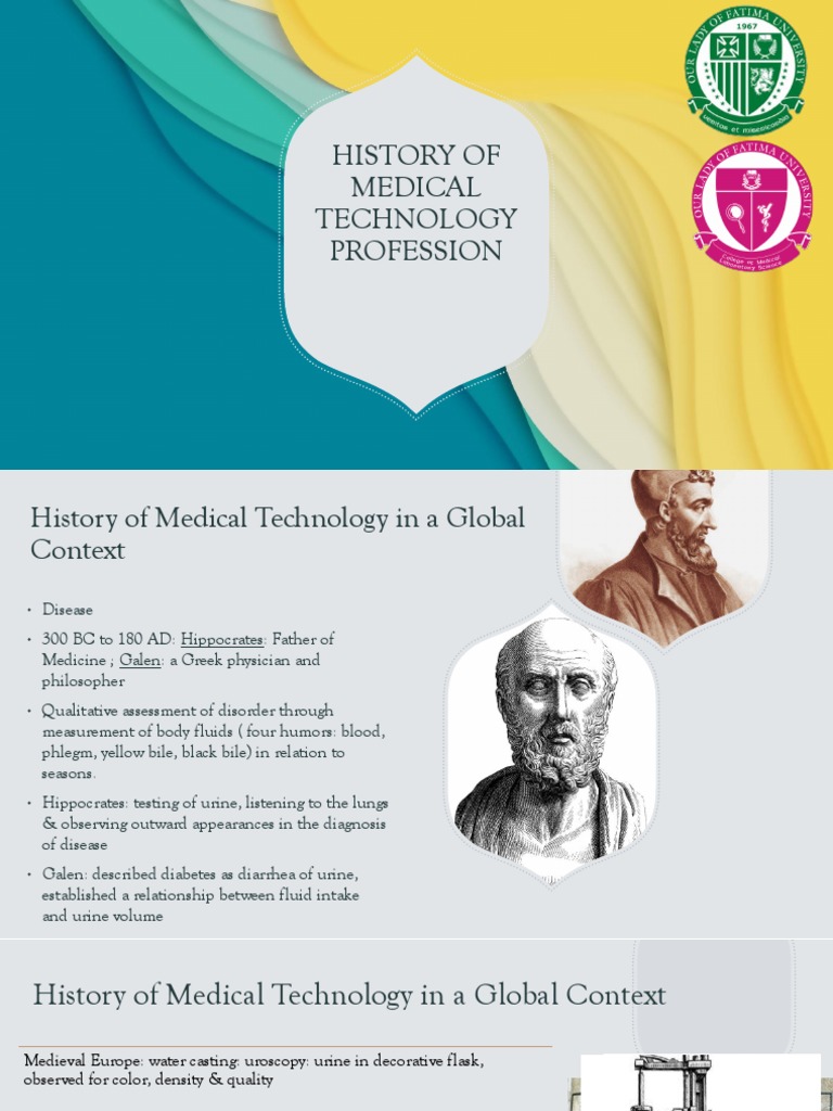 History of Medical Technology Profession | PDF | Medicine | Health Care