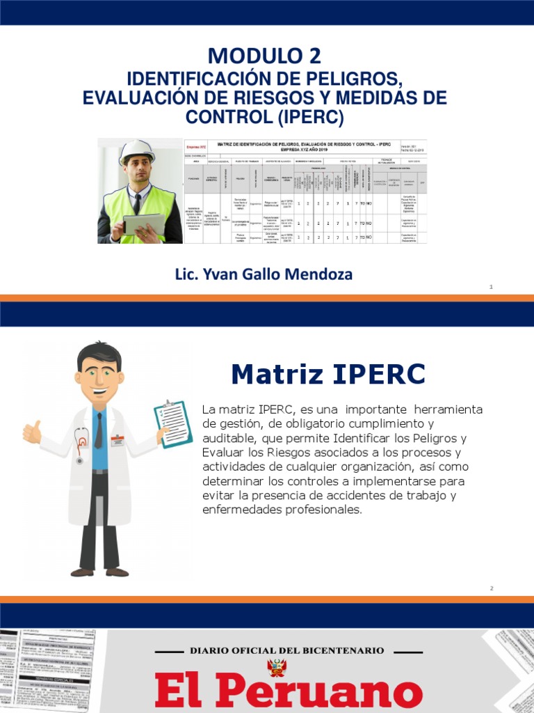 Modulo 2 - Iperc | PDF | Factores humanos y ergonomía | Infección