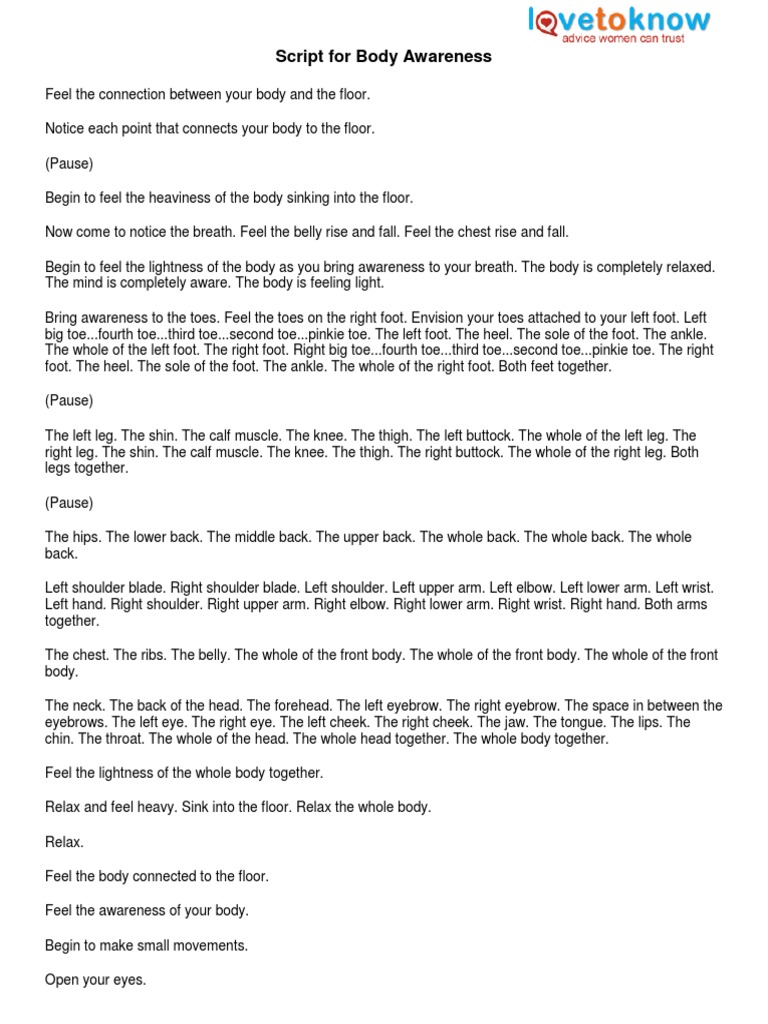 1468-Script-for-Body-Awareness | PDF