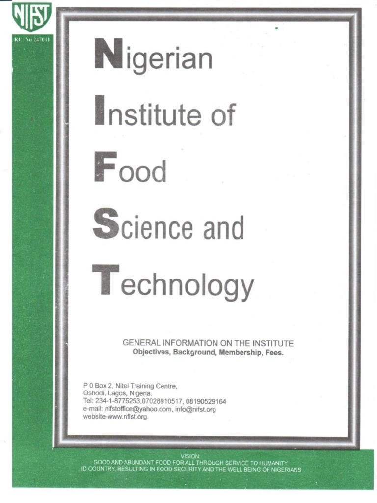 NIFST Registration Form | PDF
