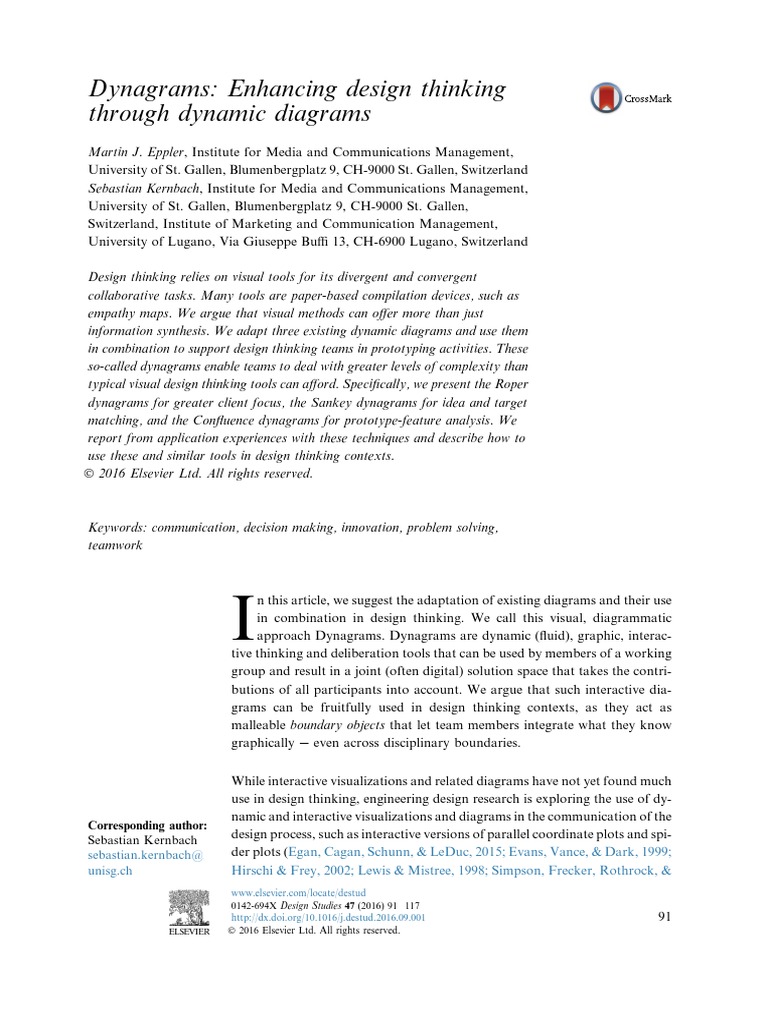 Enhancing Design Thinking Through Dynamic Diagrams | PDF | Design ...