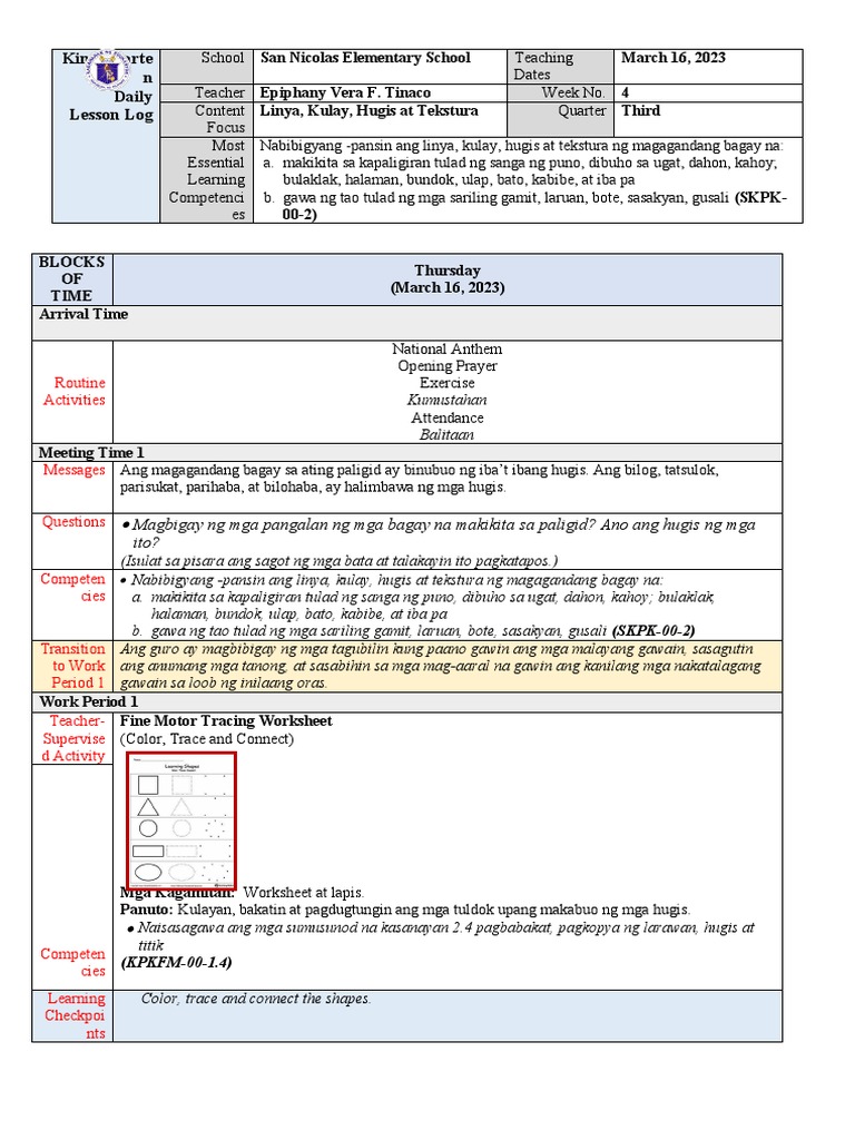 Tinaco DLL Cot1 2023 | PDF