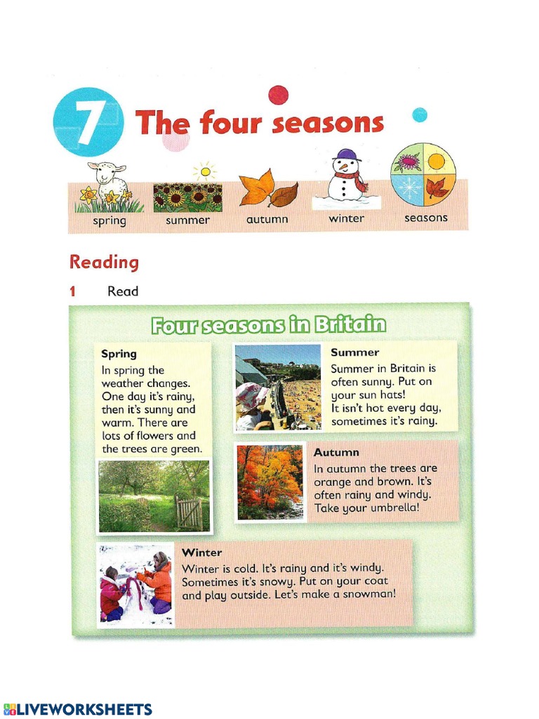 Four Seasons Reading | PDF