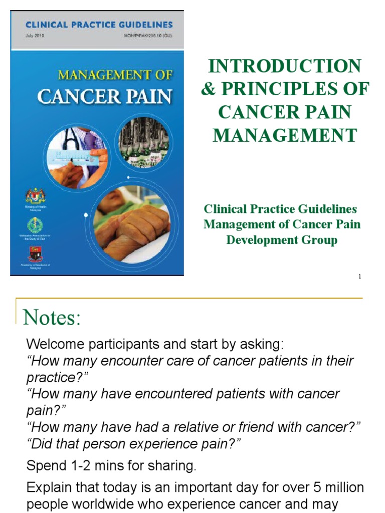 1TM Cancer Pain - Introduction & Principles 2012 (Trainer's Guide ...