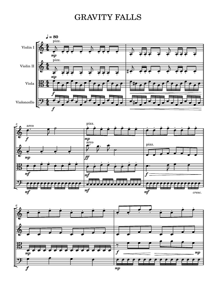 Gravity Falls | PDF | Continuous Pitch Instruments | Gaiaphones