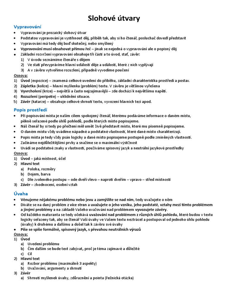 Slohové postupy | PDF